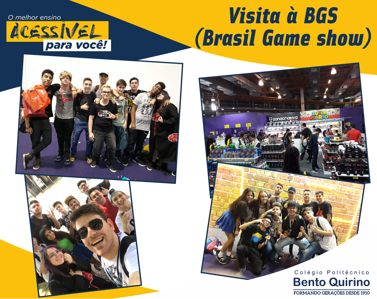Visita à BGS (Brasil Game Show) – Colégio Técnico Bento Quirino